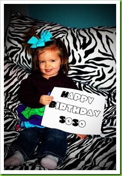 Adams Table for 3: HAPPY BIRTHDAY SOSO!!!